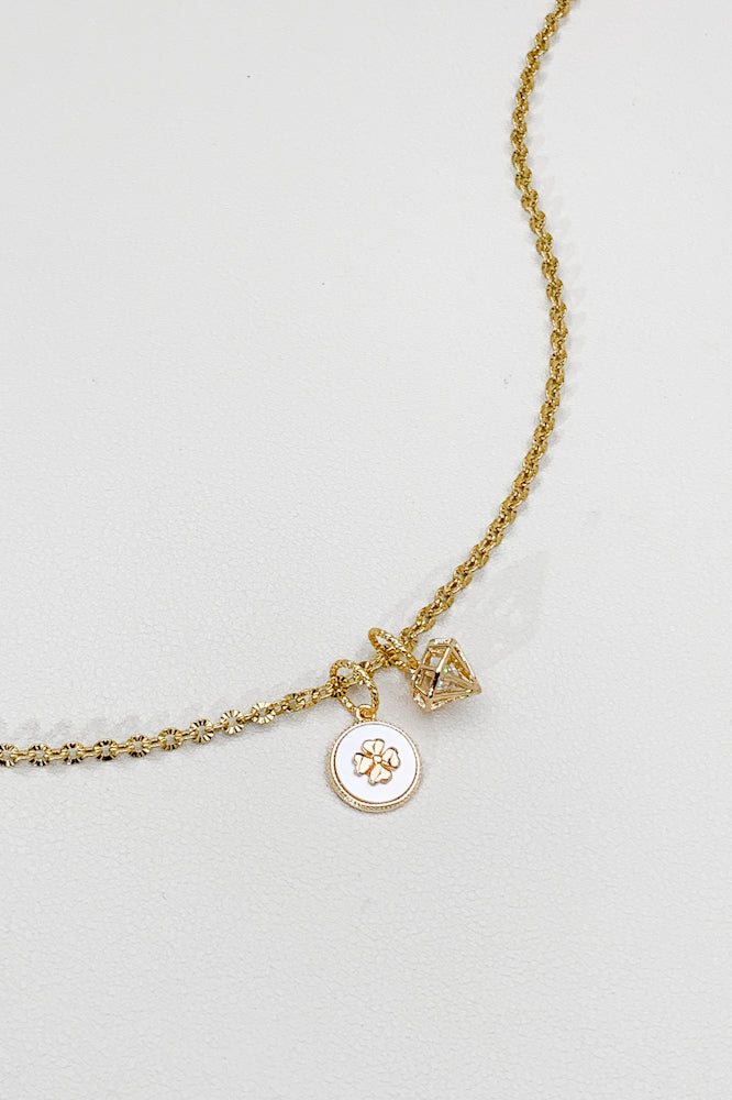 Sunflower Chain Necklace (Stainless Steel) – SSFW